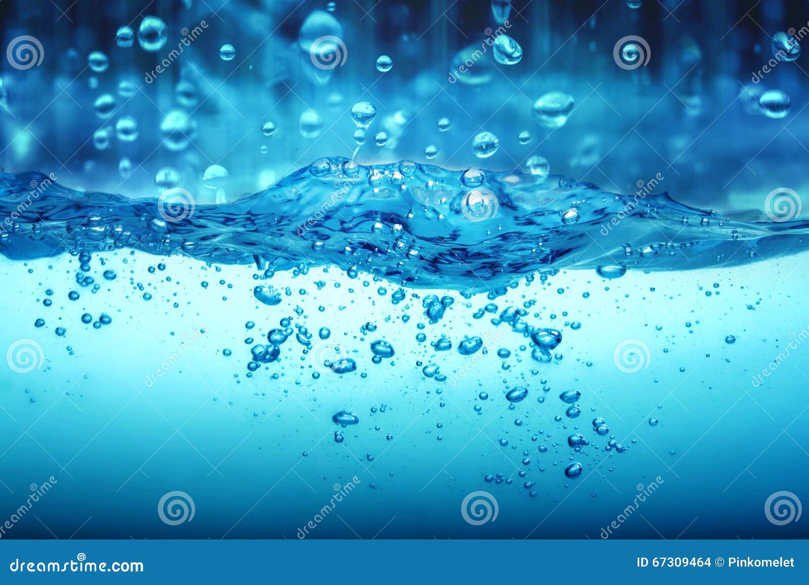 Close Up Blue Water Splash with Rain Water Drop Falling Down Stock ...