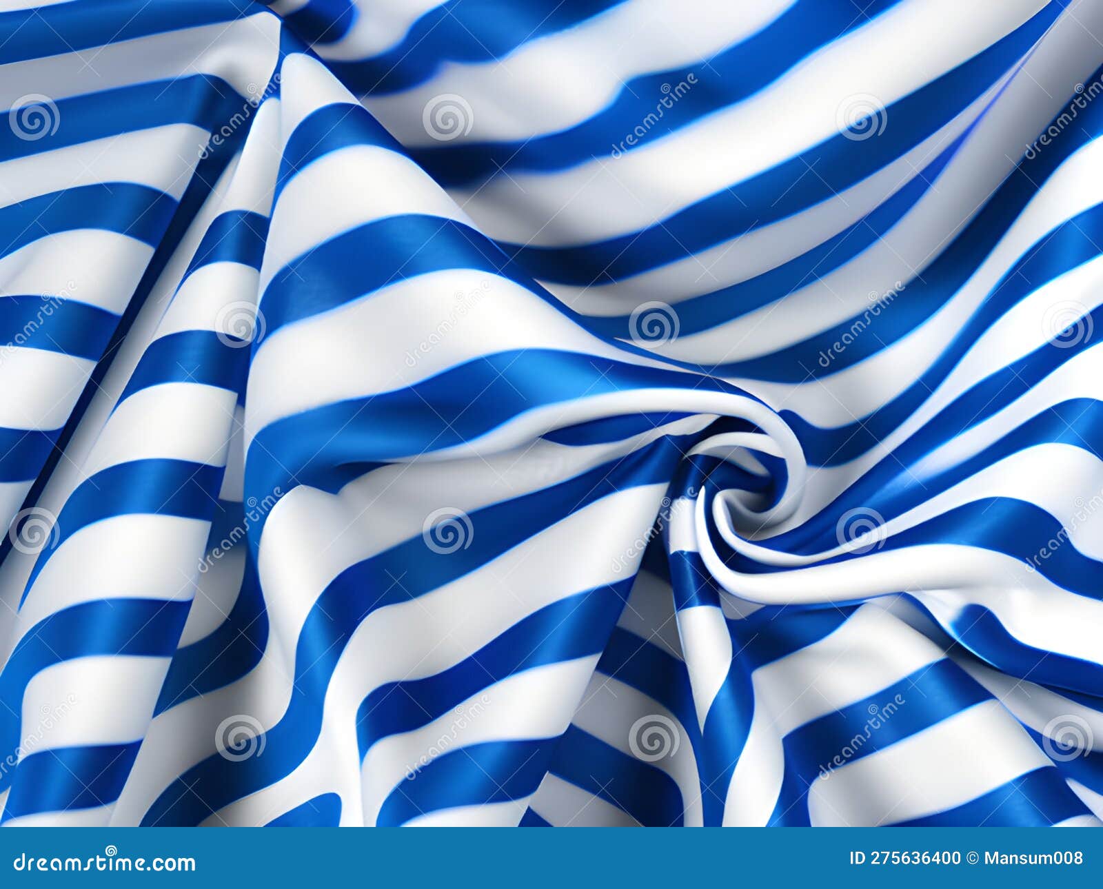 Close Up Blue and White Fabric Texture, Ai Generated Stock Illustration ...