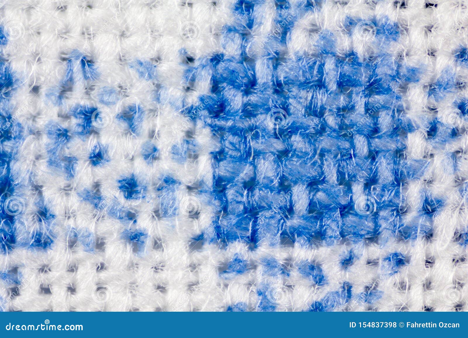 Close Up of Blue White Mesh Fabric Stock Photo - Image of backdrop ...