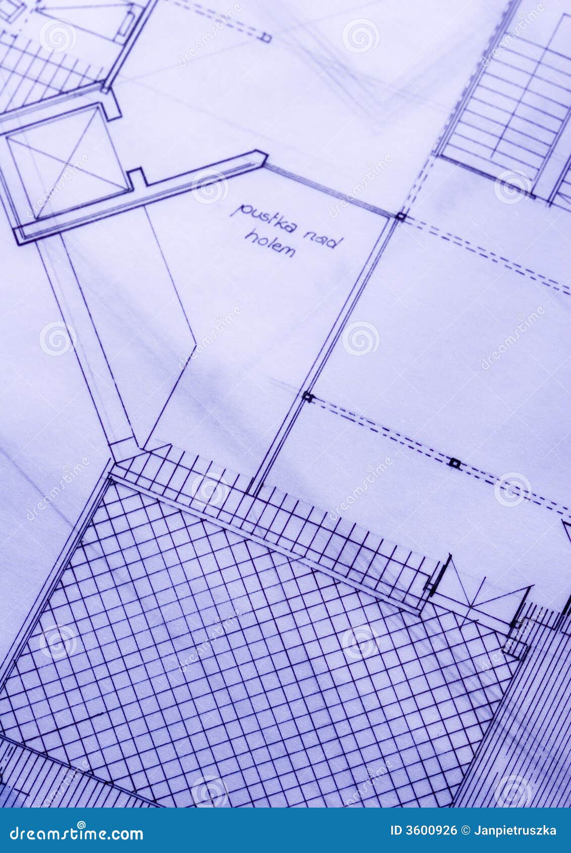 Close up of a blueprint stock photo. Image of mechanical - 3600926