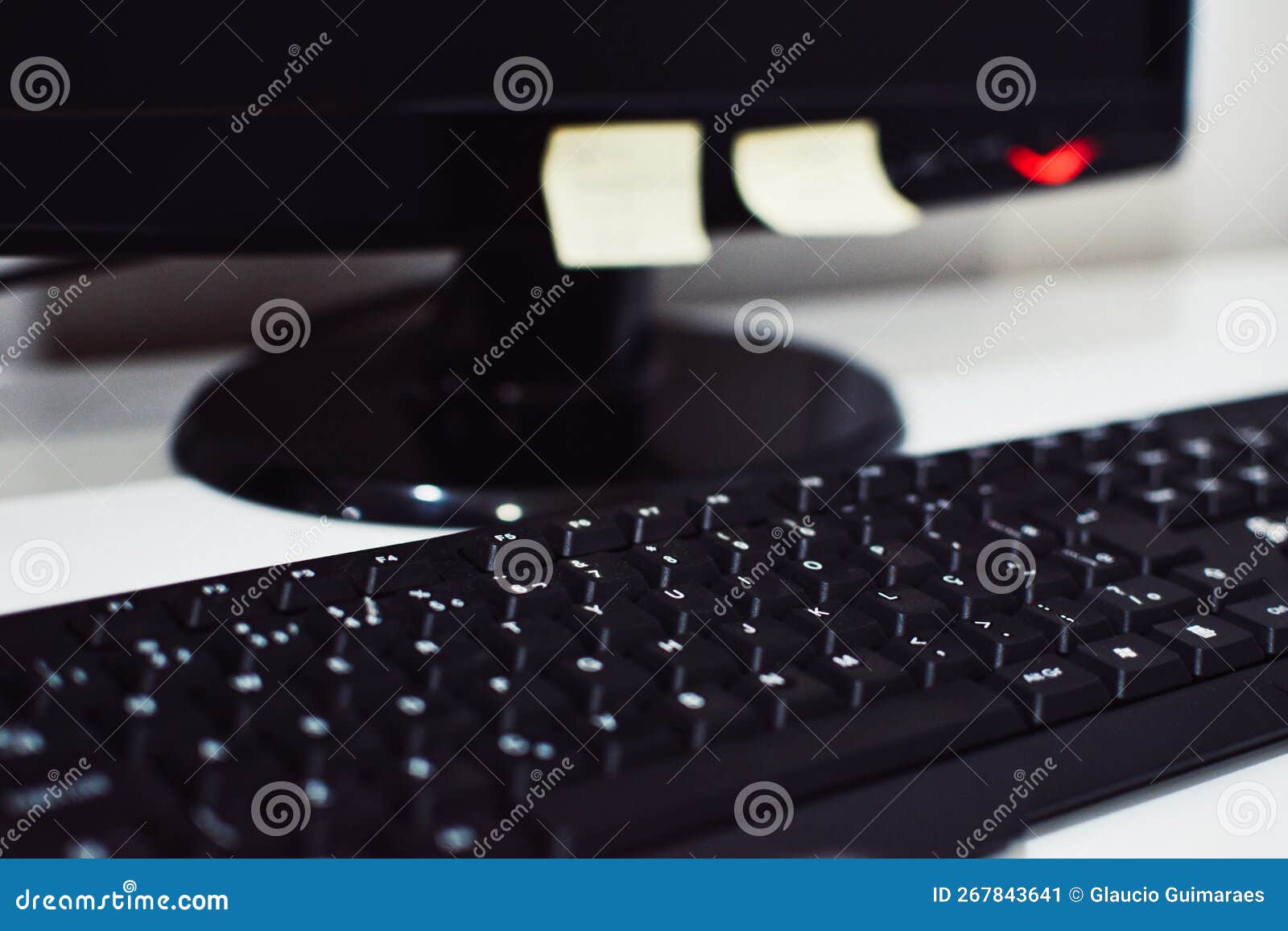 Blurred Computer Screen With Program Code Visible, And Shaking ...