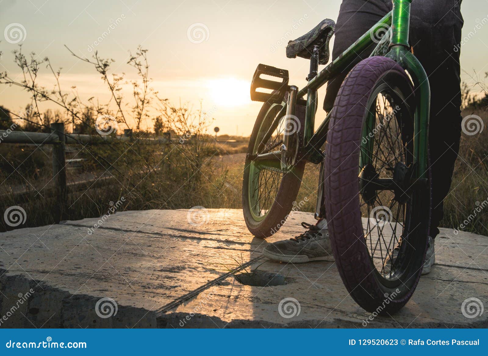 Close-up of a bmx bicycle stock image. Image of urban - 129520623