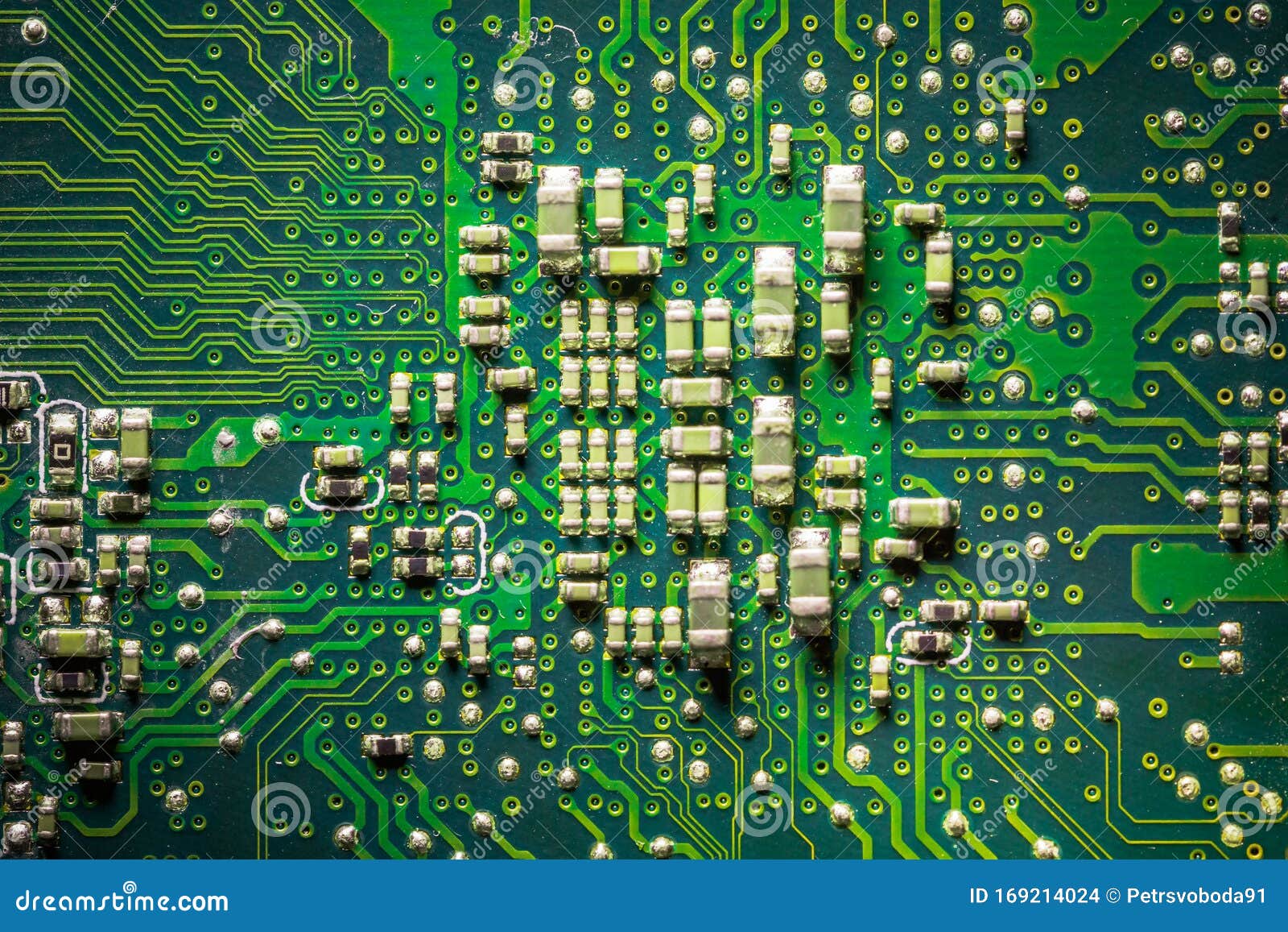 Close-up Board with Micro Chips from an Electrical Appliance or ...