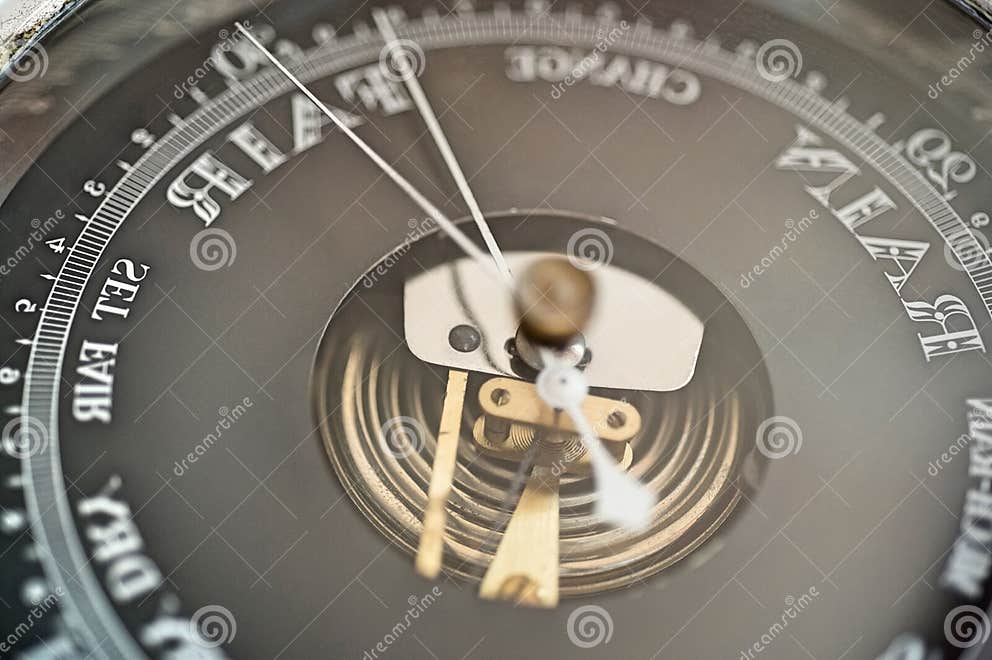 Close-up of boat barometer stock photo. Image of pressure - 85292636