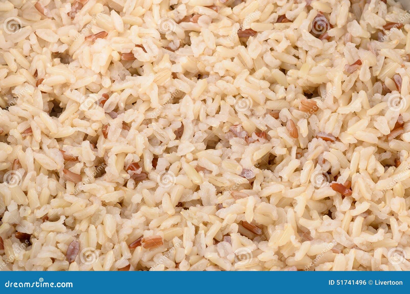 Close up Boiled Brown Rice stock photo. Image of lunch - 51741496