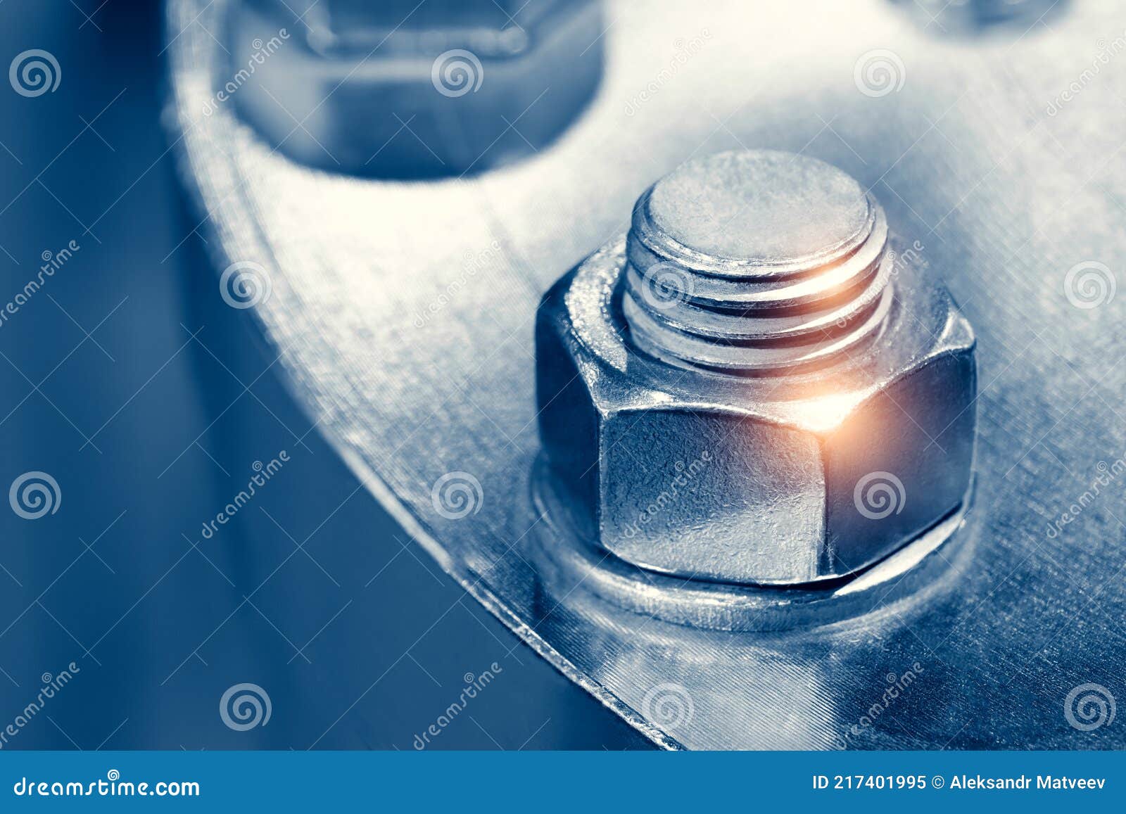 Close Up of Bolts and Screws on the Structure, Anchor Bolts Base ...