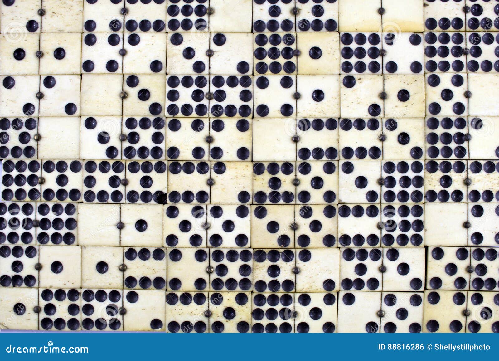 Close Up of Bone and Ivory Dominos Stock Photo - Image of entertainment ...