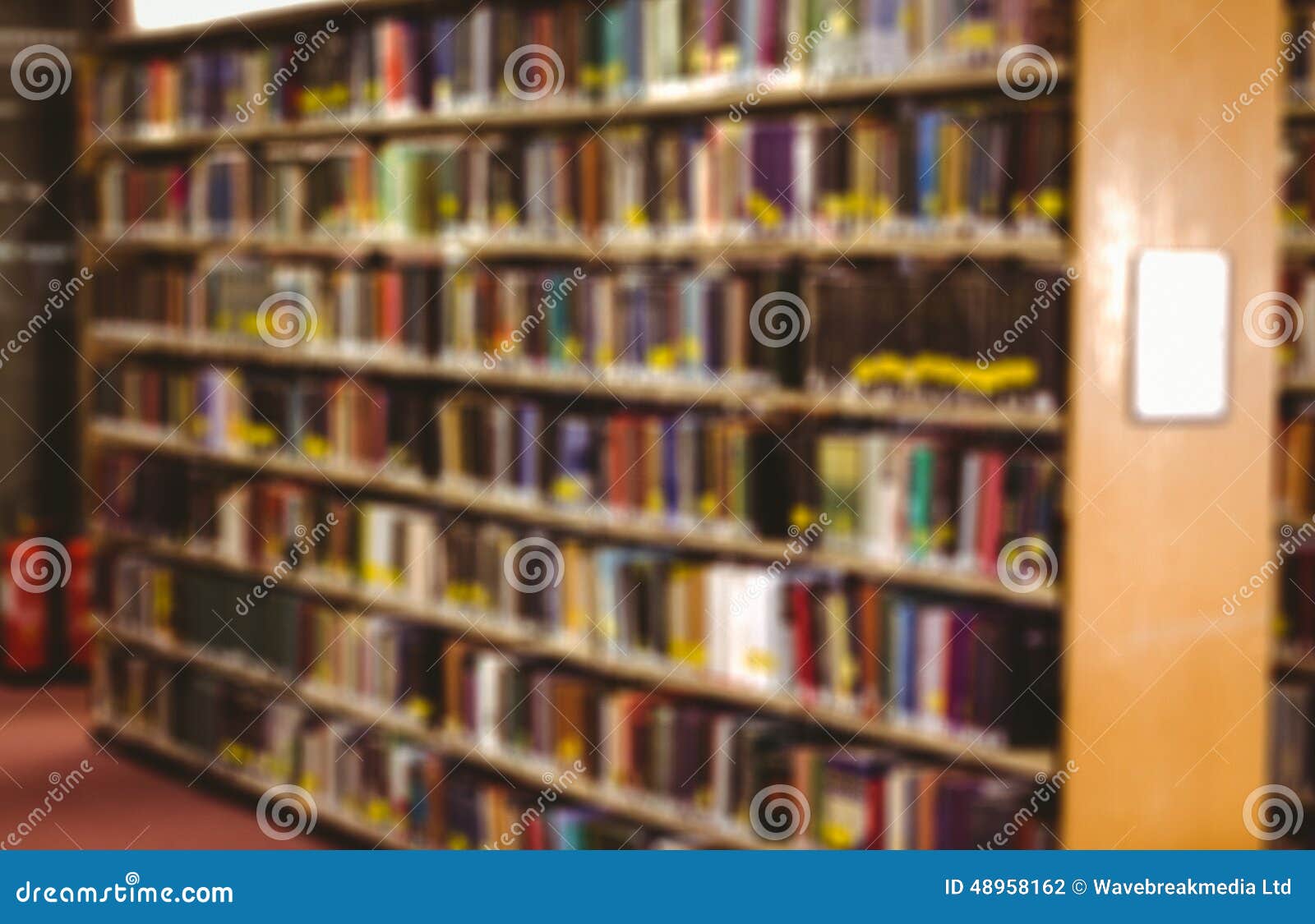 Close up of a bookshelf stock photo. Image of higher - 48958162