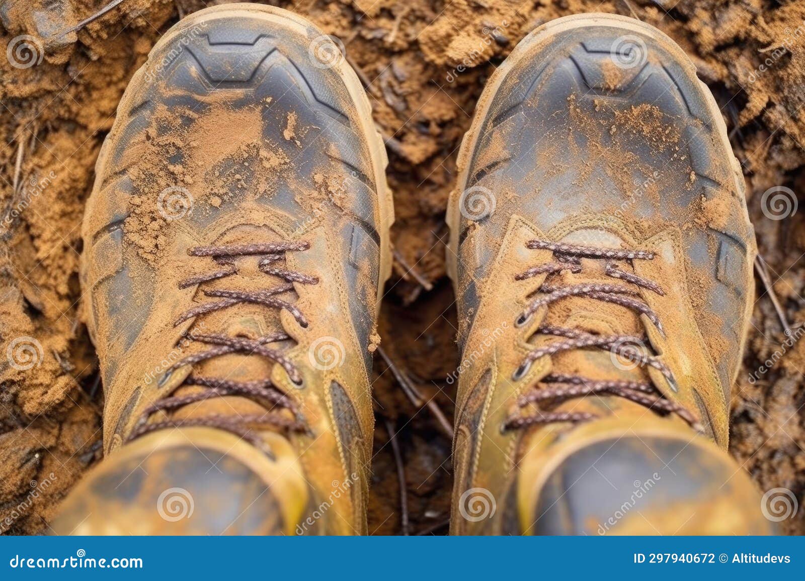 Close-up of Boot Soles Covered with Mud Stock Photo - Image of outdoor ...
