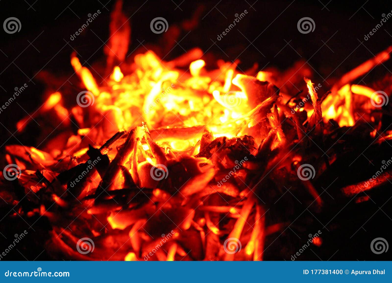 Close up of a Born Fire stock photo. Image of burn, wood - 177381400