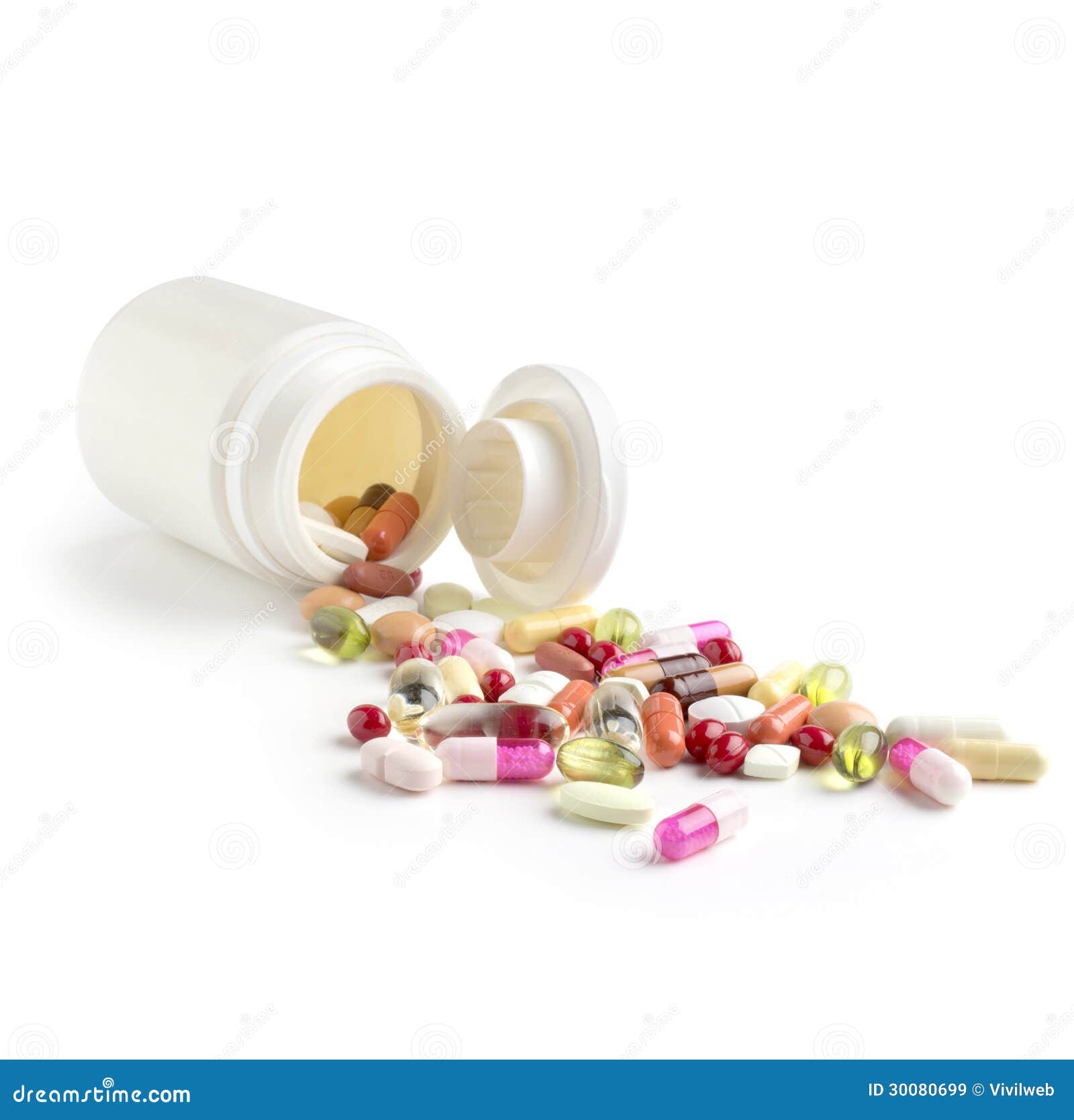 Bottle of Assorted Medicines Stock Image - Image of container, clinic ...