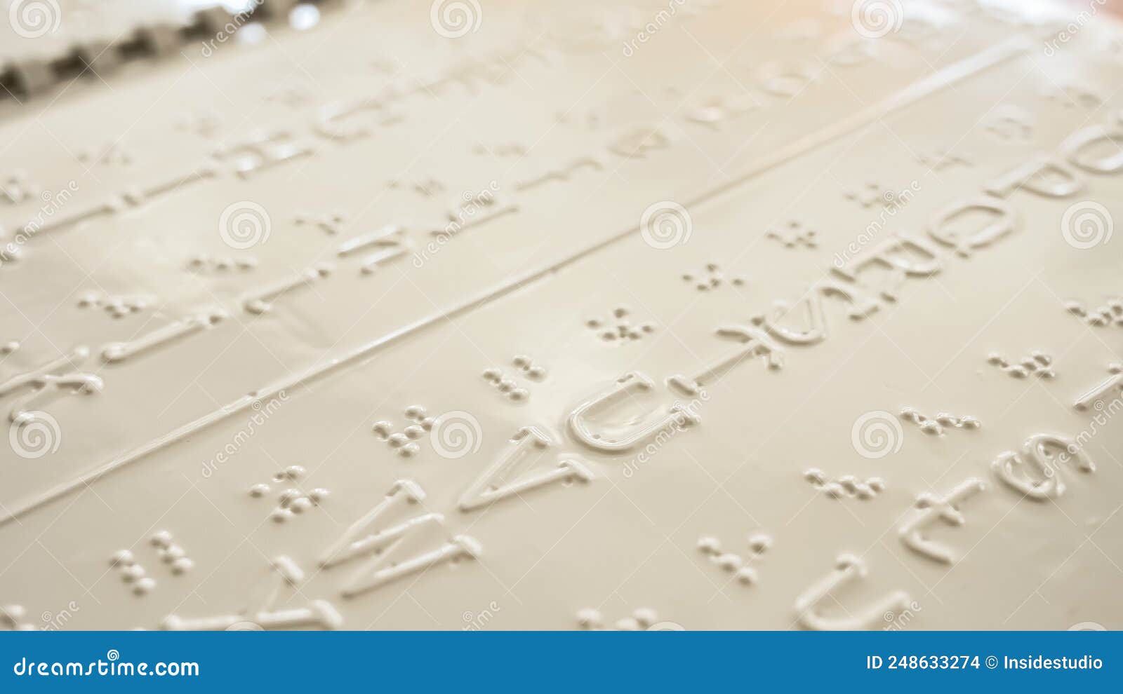 Close-up of a Braille Decoder with the English Alphabet. Stock Photo ...