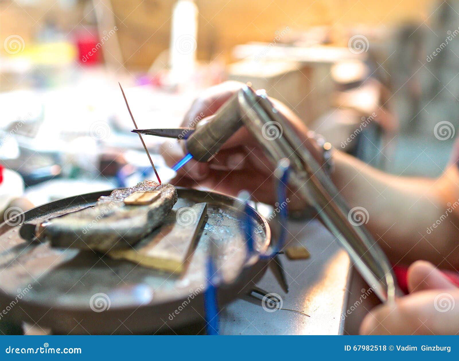 Close-up brazing process stock photo. Image of factory - 67982518