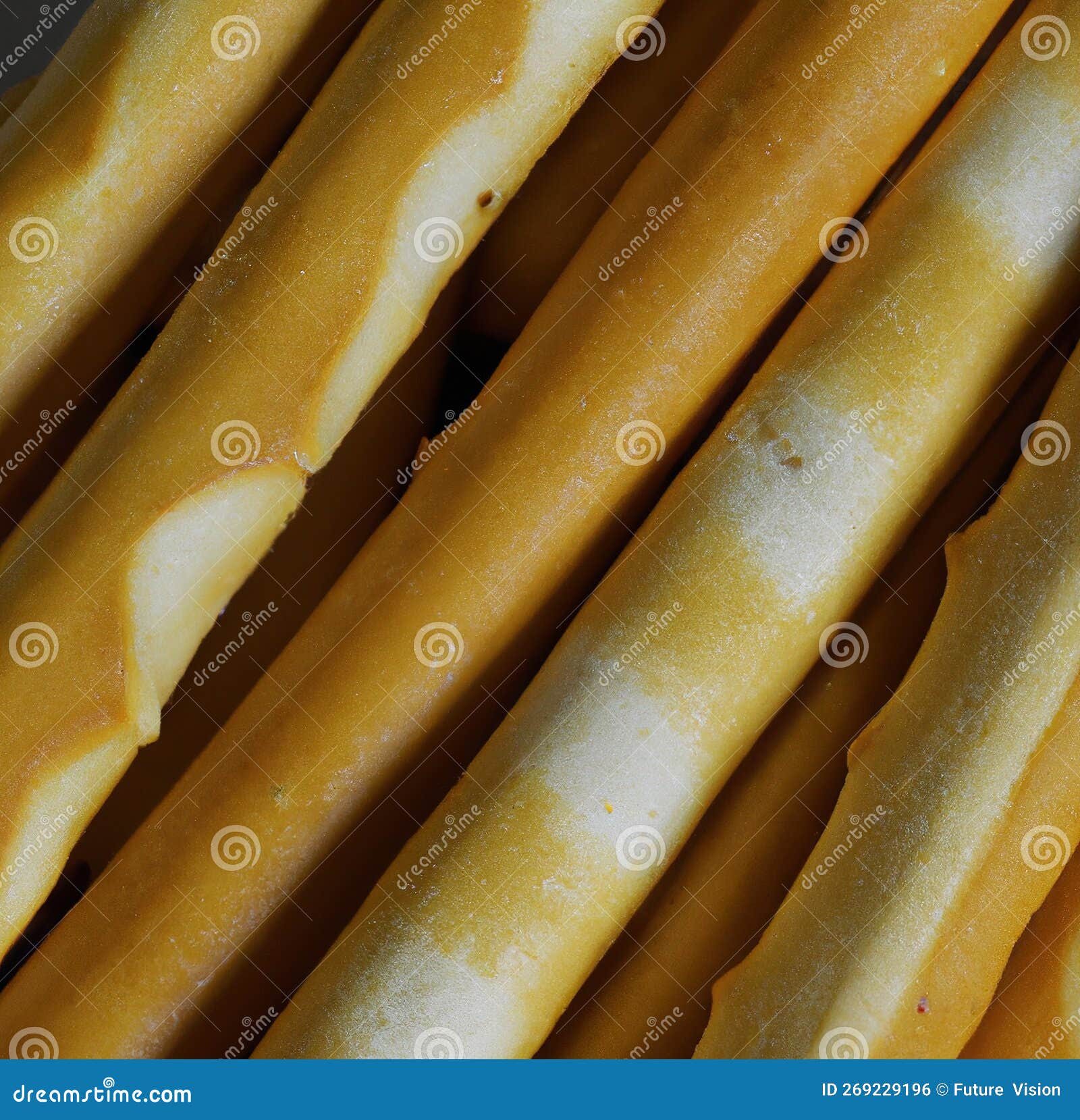 Close Up Of Breadsticks On Black Background Created Using Generative Ai ...