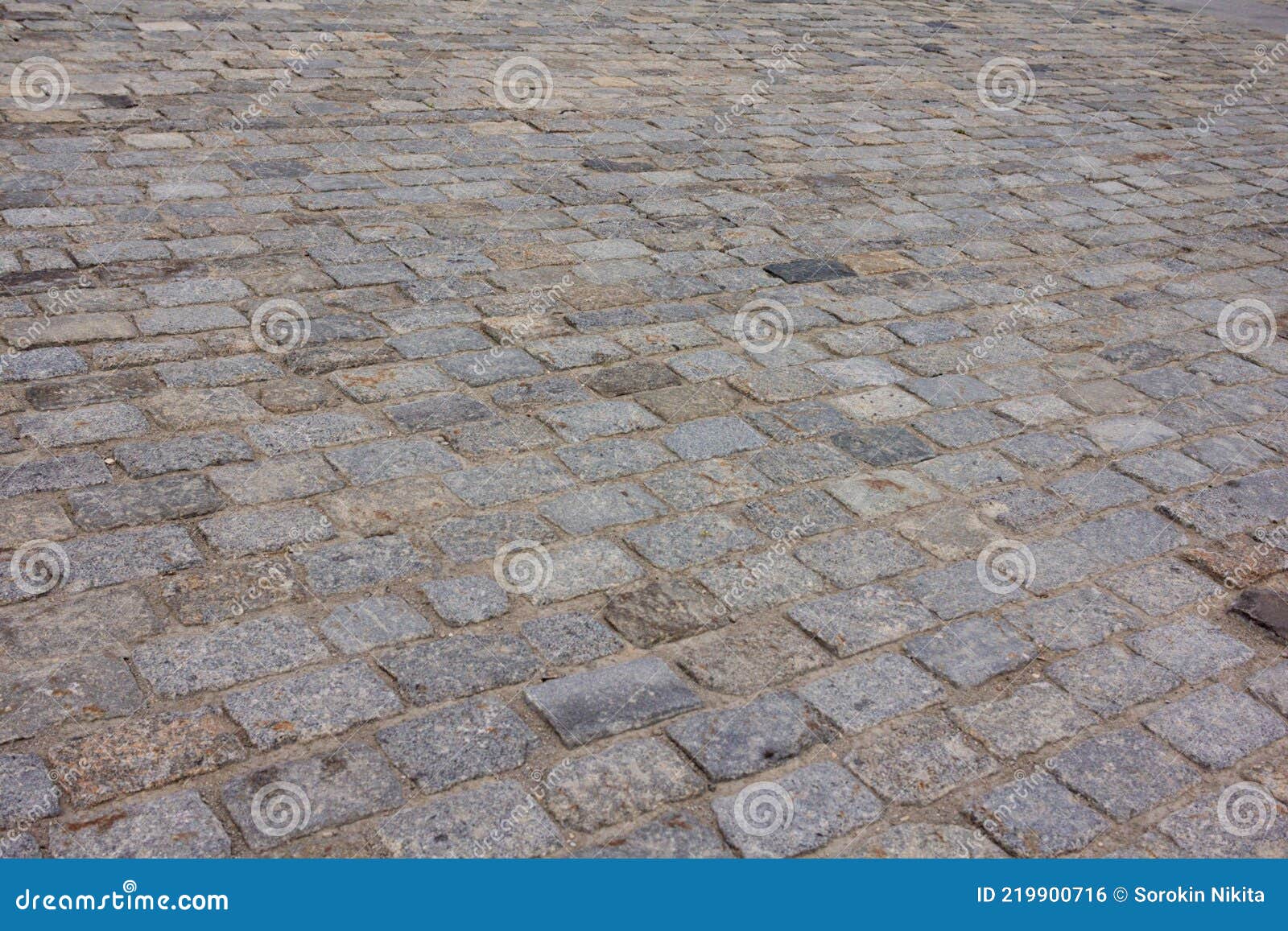 A close up of a brick road stock photo. Image of gray - 219900716
