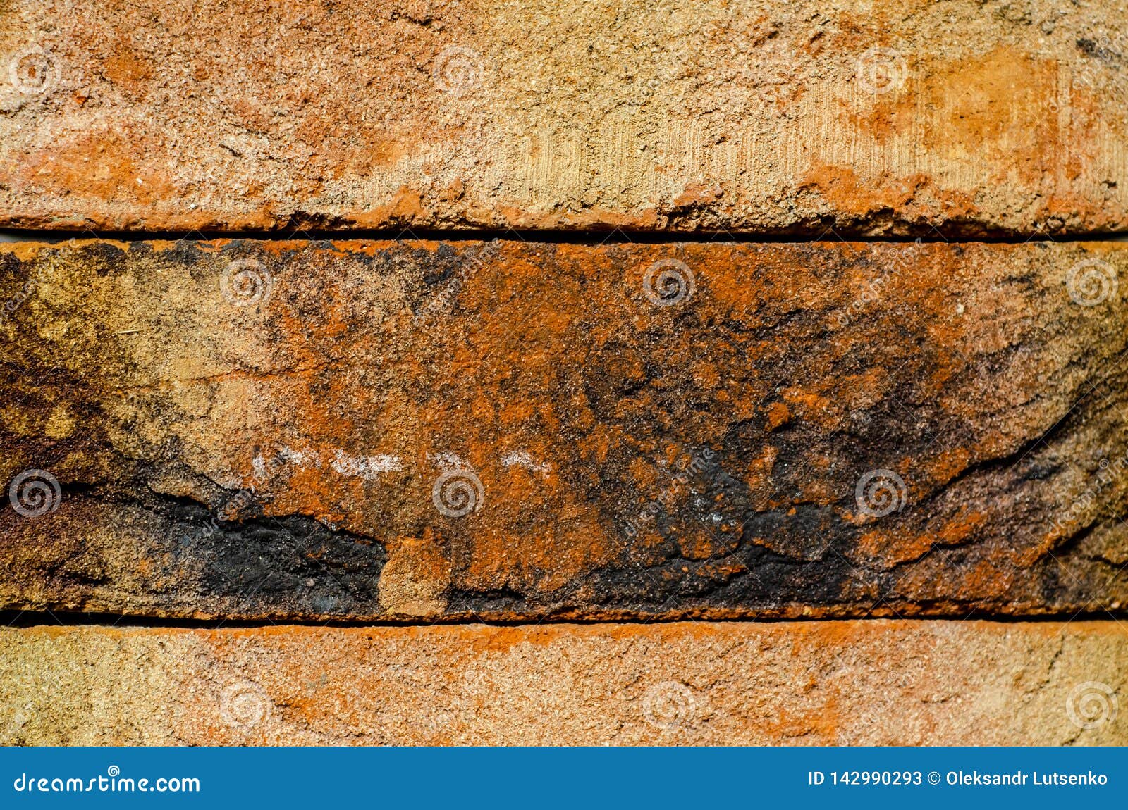 Close-up of Brick Tiling Wall Stock Image - Image of construction ...