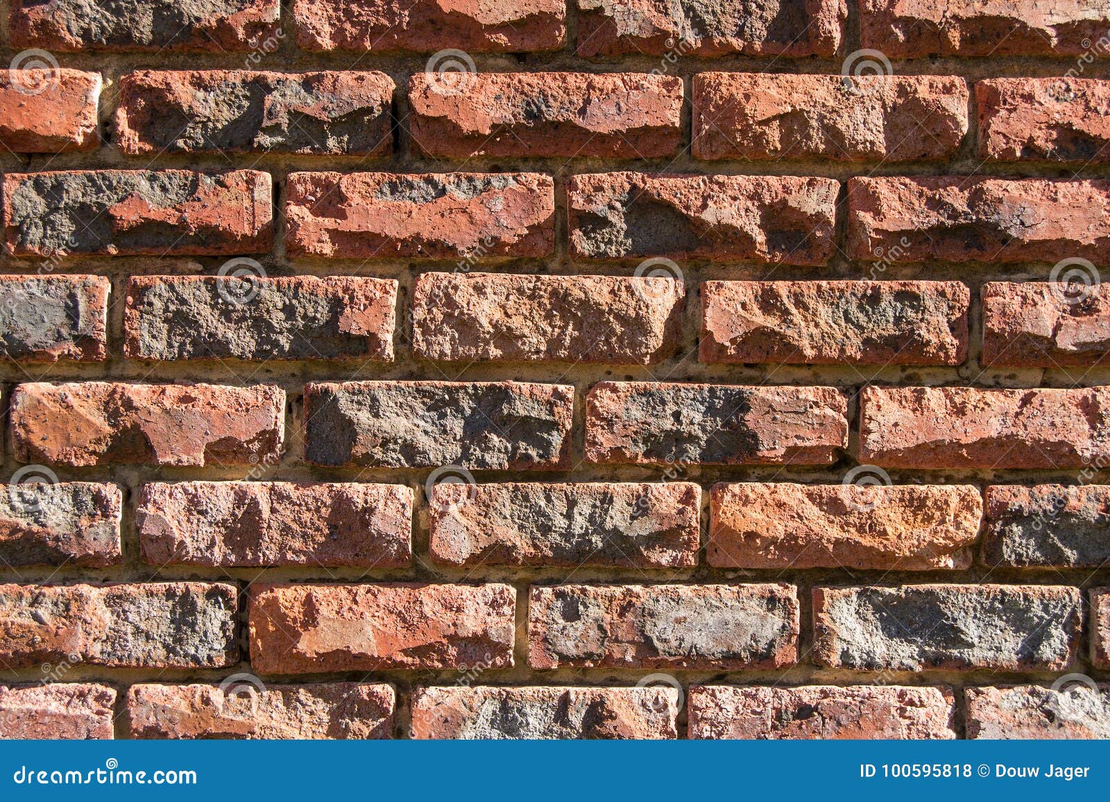 Close-up of Brick Wall stock photo. Image of wall, grunge - 100595818