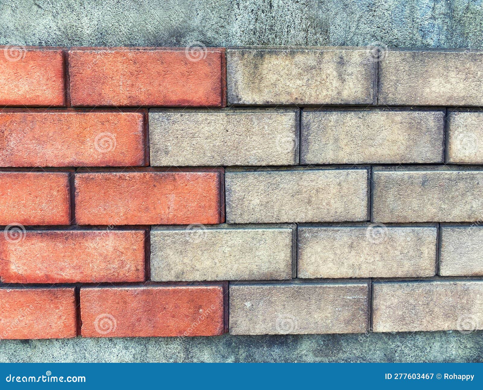 Close Up of Brick Wall, Example of Facing Material Stock Image - Image ...