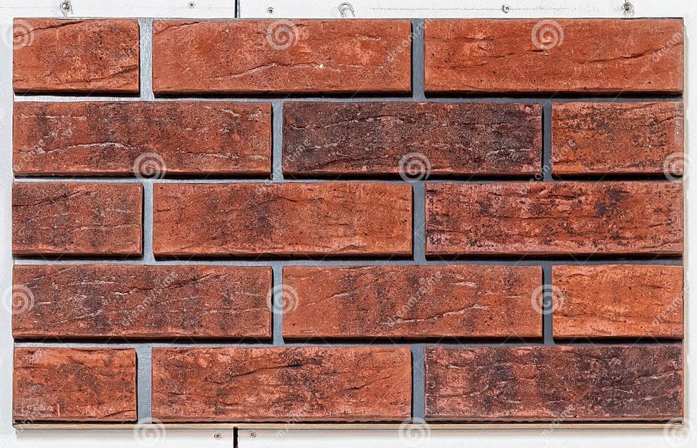 Close Up of Brick Wall, Example of Facing Material. Real Photography ...