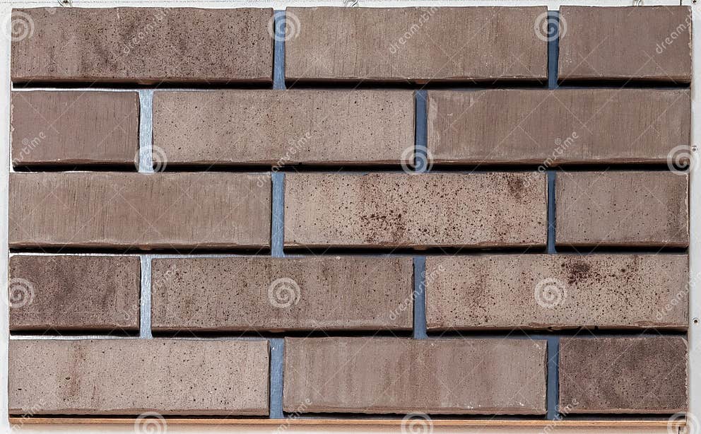 Close Up of Brick Wall, Example of Facing Material. Real Photography ...