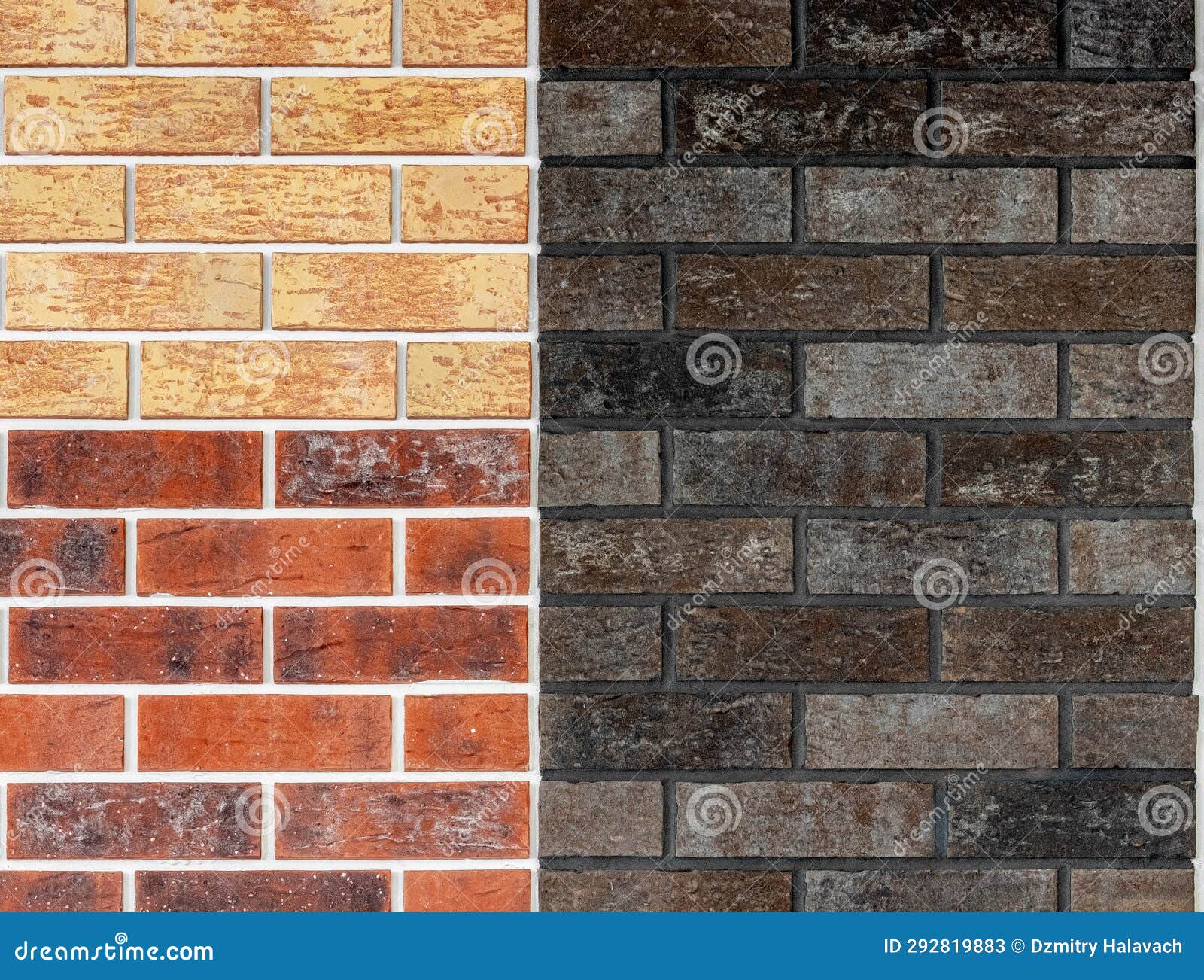 Close Up of Brick Wall, Example of Facing Material. Real Photography ...