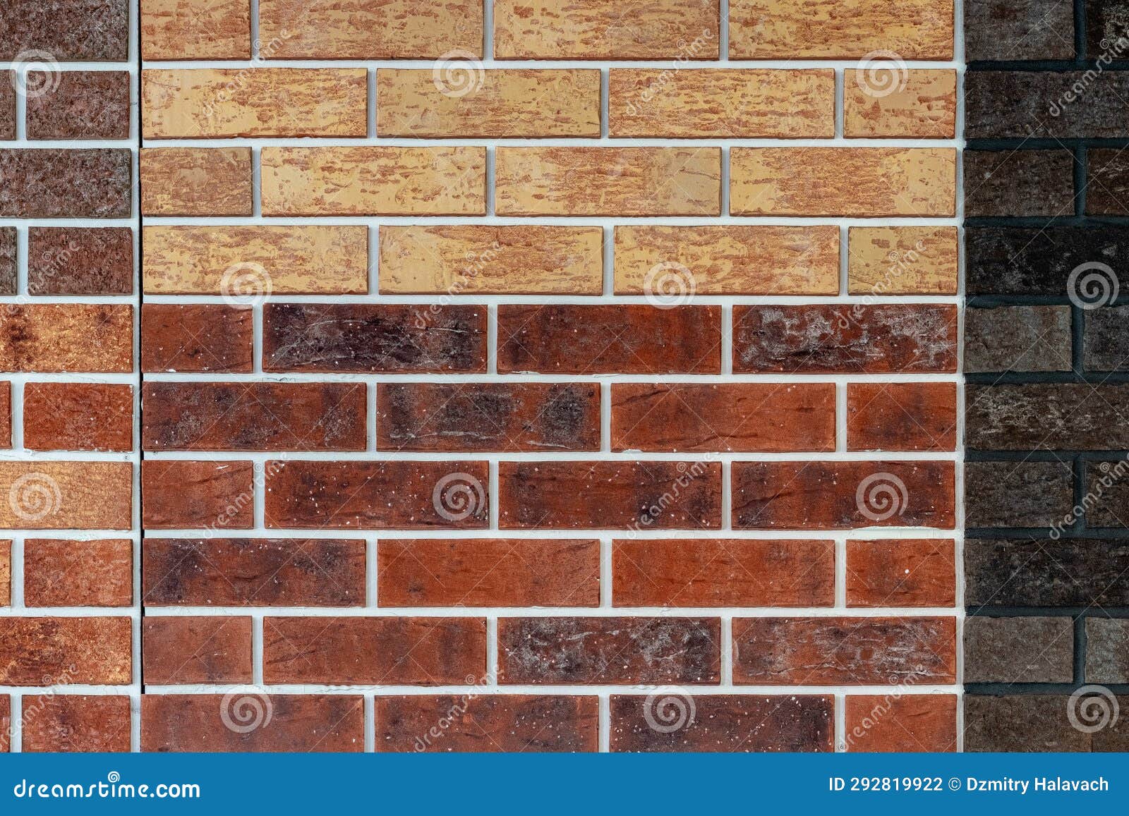 Close Up of Brick Wall, Example of Facing Material. Real Photography ...