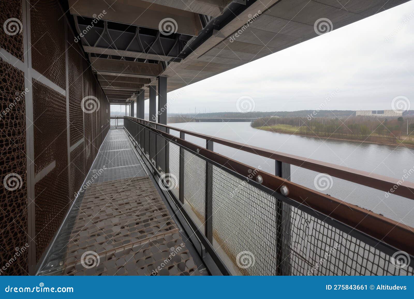 Close-up Of A Low Bridge Or Overpass With Obstruction And Hazard Marker ...