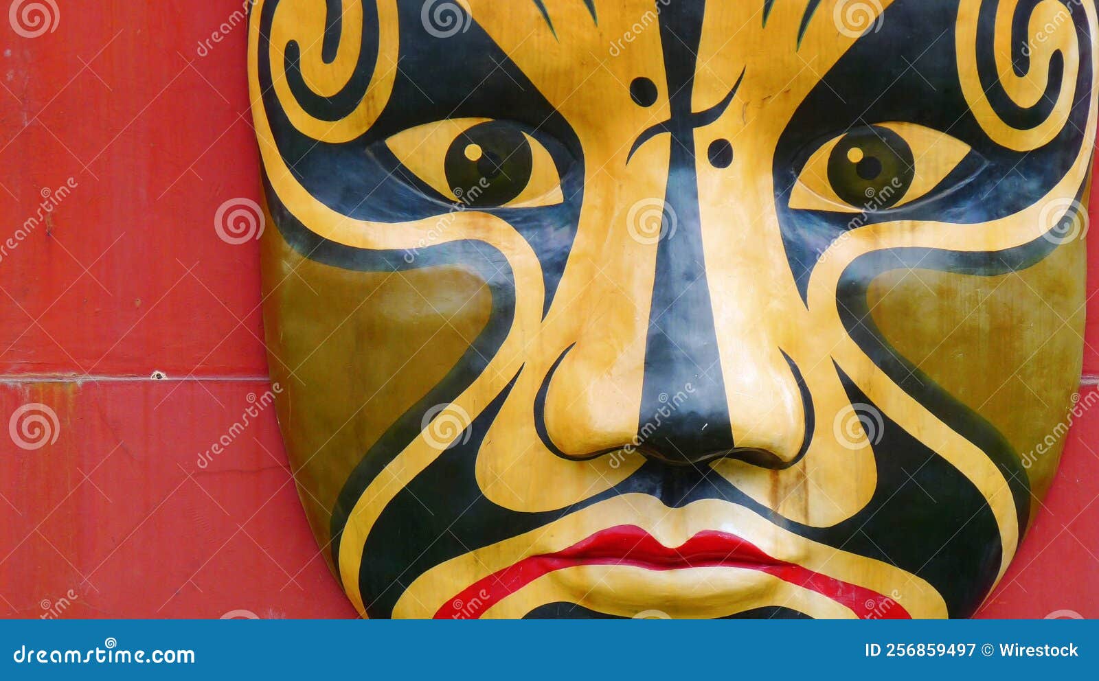 Close Up of a Bright Folk Mask Stock Image - Image of heritage, holiday ...