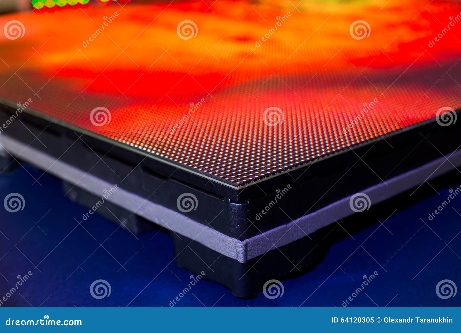 Close Up of Bright Red LED SMD Screen Side Stock Image - Image of ...