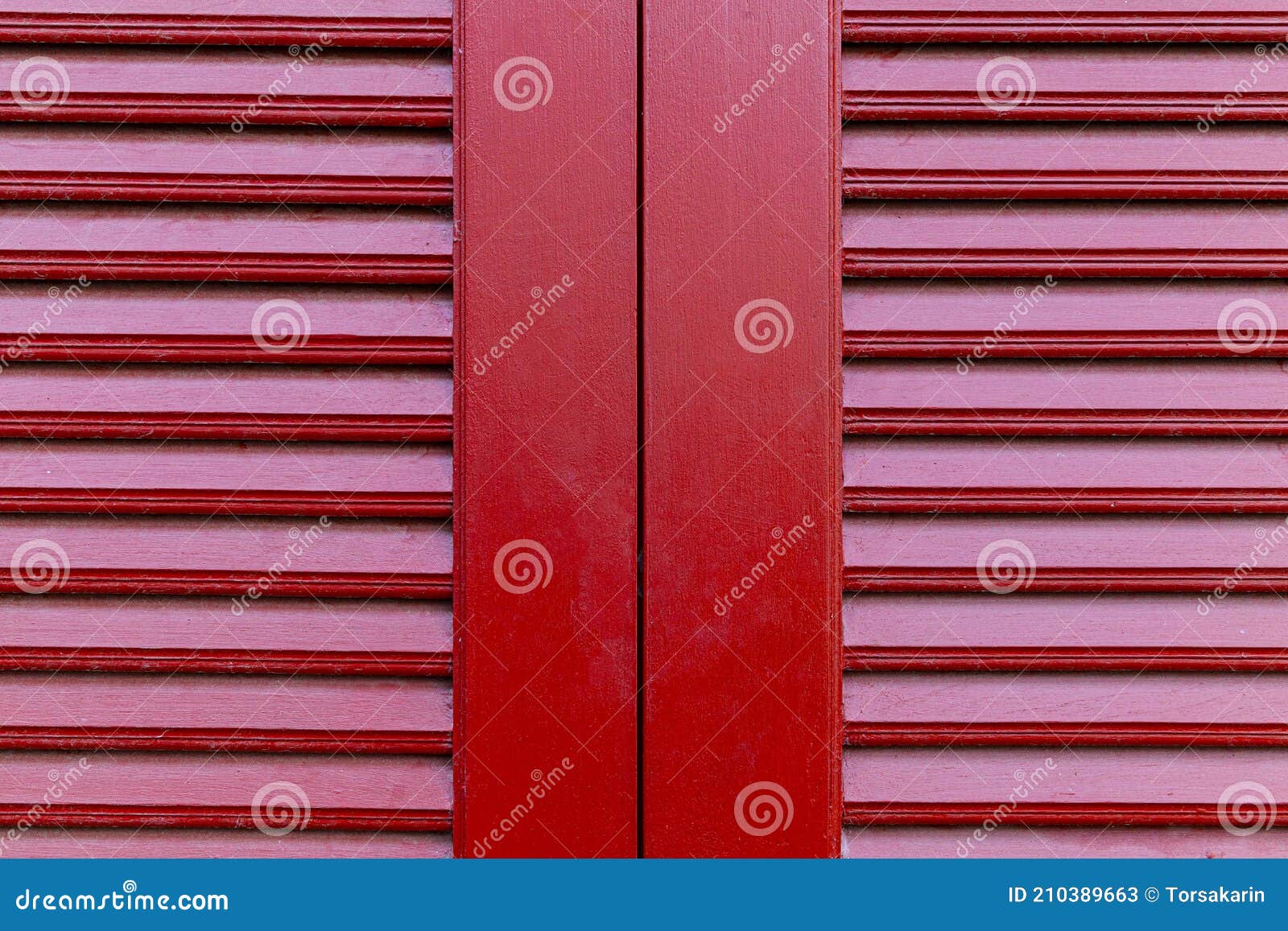 Bright Red Wood Window Shutters Stock Image - Image of bright, facade ...
