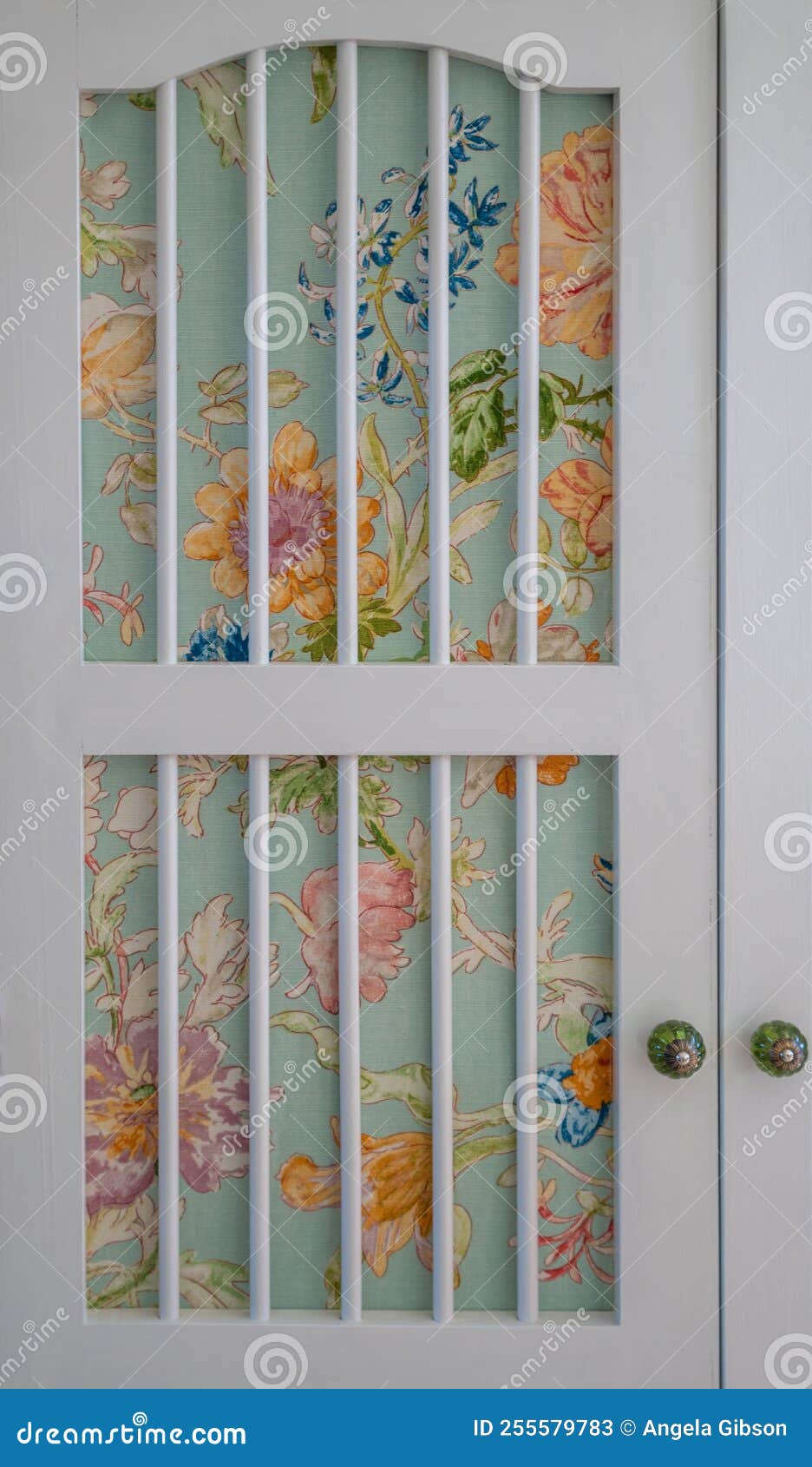 White Cupboard Doors with Handle Stock Image - Image of inset, space ...