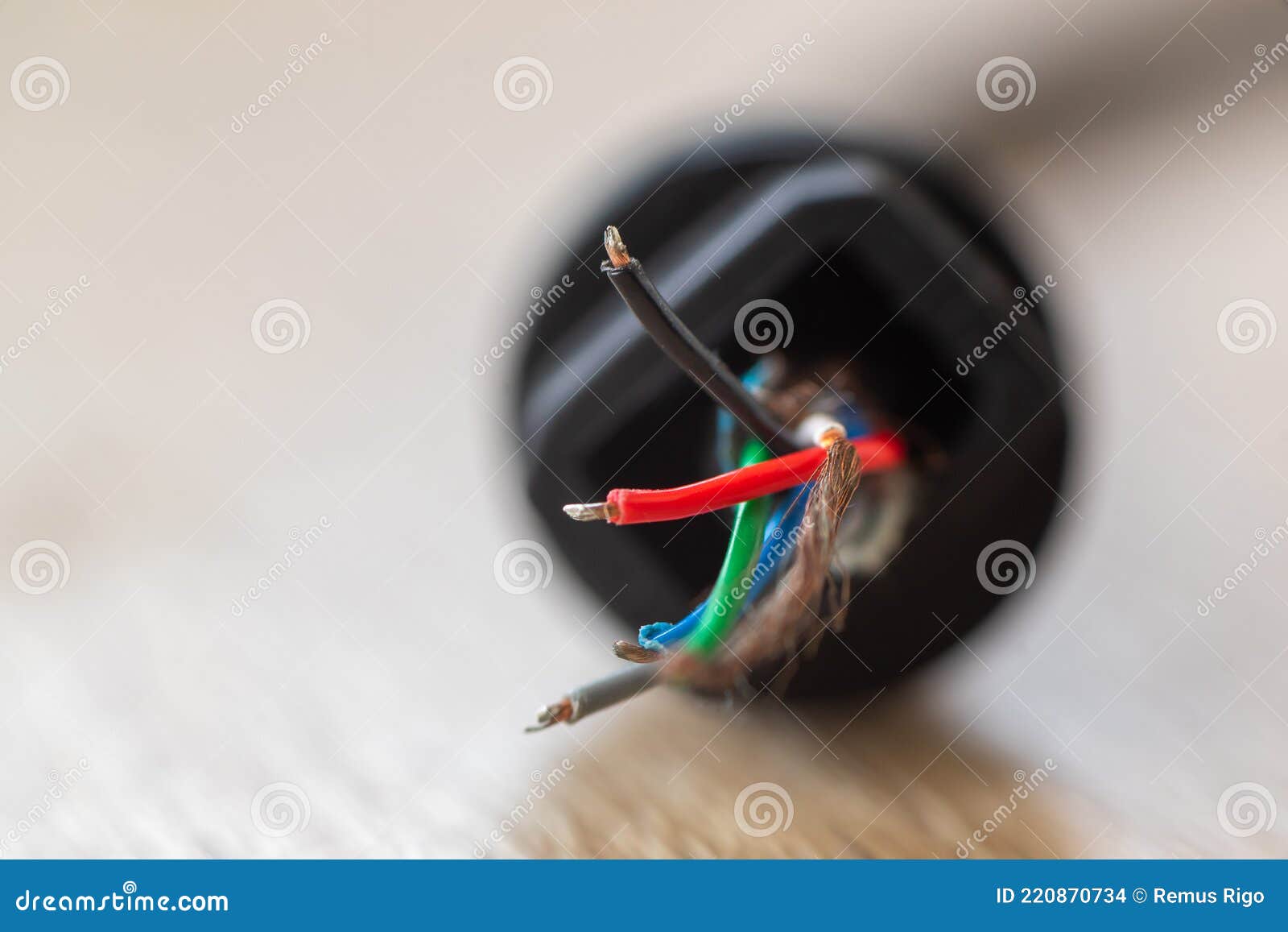 Close-up of a broken cable stock photo. Image of romania - 220870734