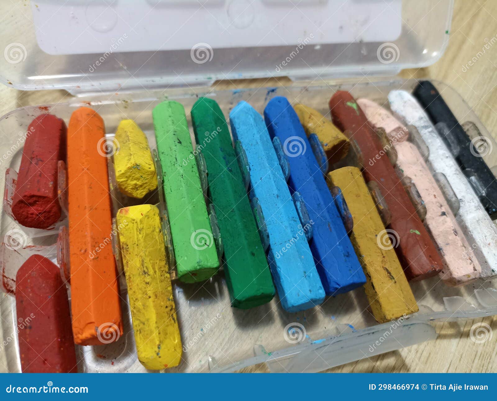 A Close Up of Broken Crayons of Various Colours Stock Photo - Image of ...