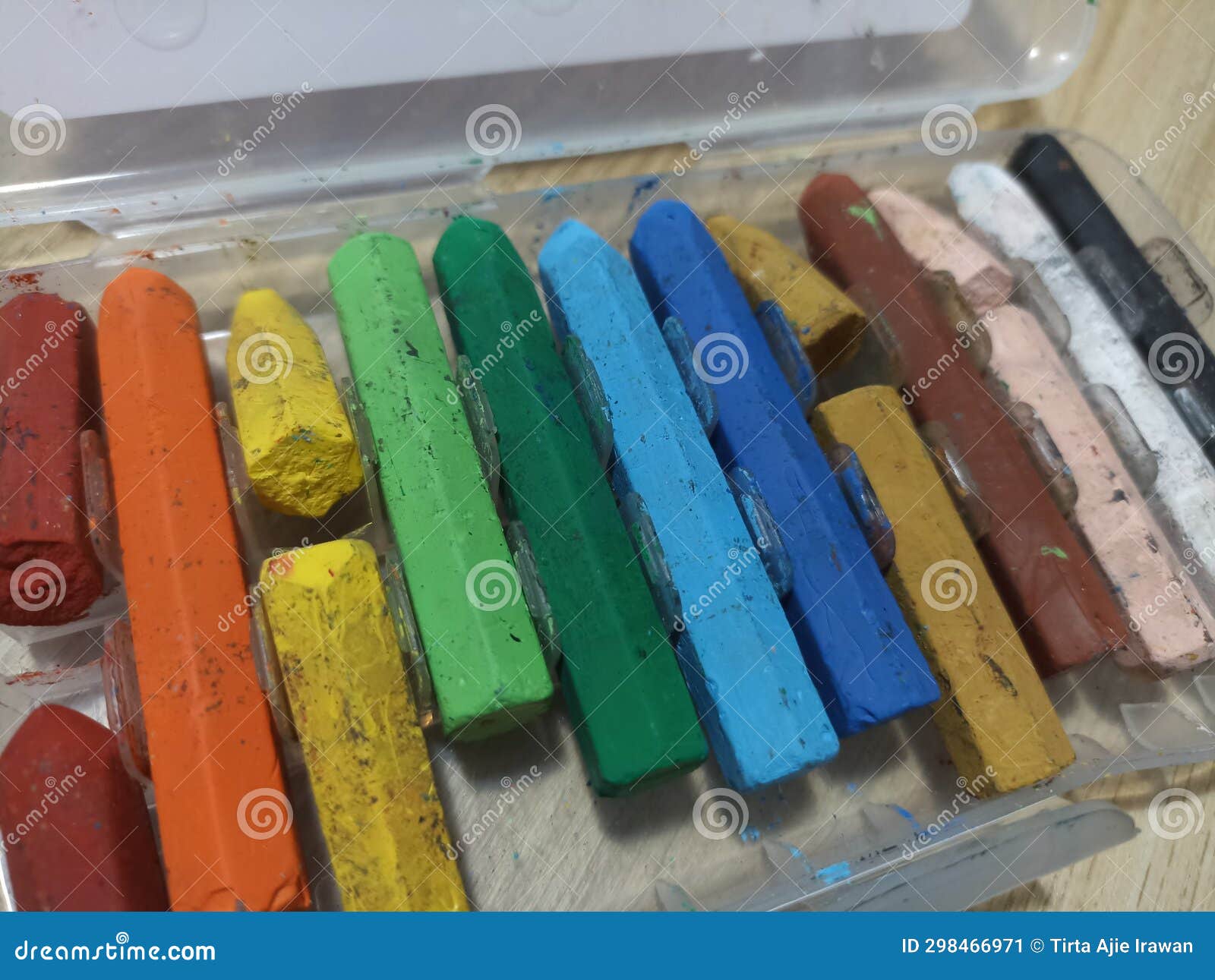 A Close Up of Broken Crayons of Various Colours Stock Image - Image of ...
