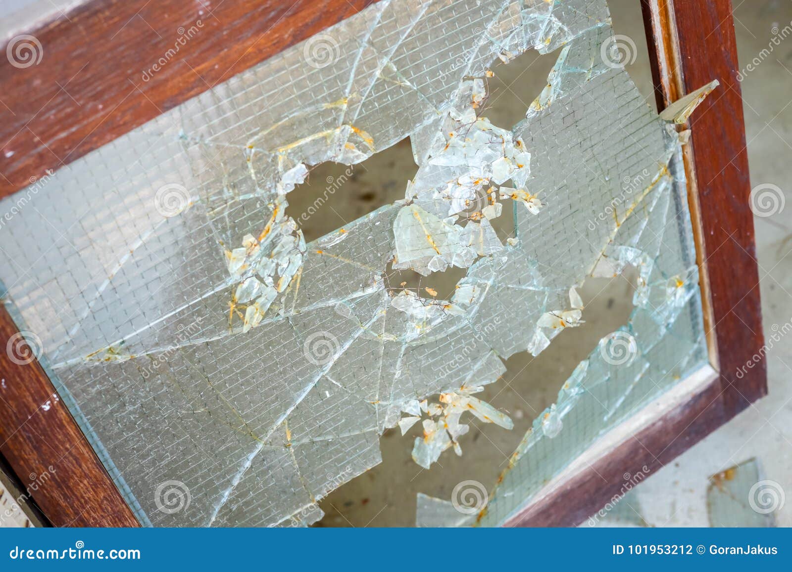 Broken glass door stock photo. Image of aged, inside - 101953212