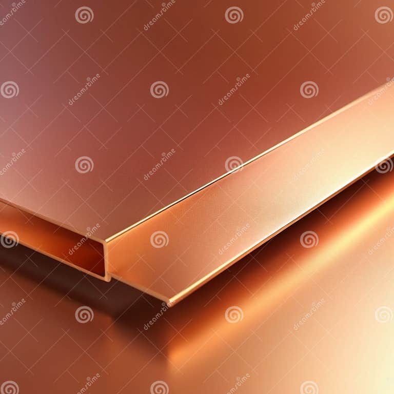 A Close-up of Bronze Surface with a Gradient, Featuring Curved Lines ...