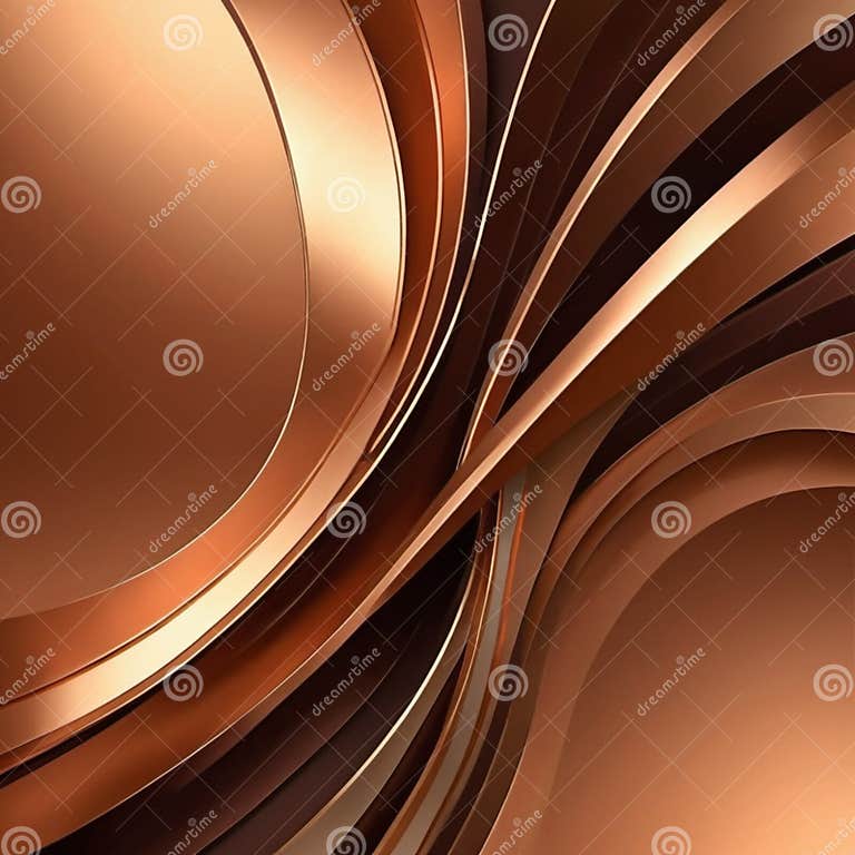 A Close-up of Bronze Surface with a Gradient, Featuring Curved Lines ...