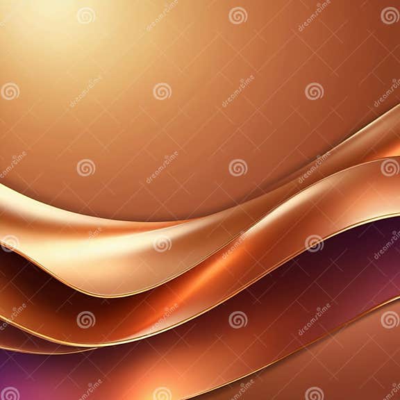 A Close-up of Bronze Surface with a Gradient, Featuring Curved Lines ...
