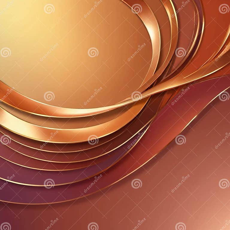 A Close-up of Bronze Surface with a Gradient, Featuring Curved Lines ...