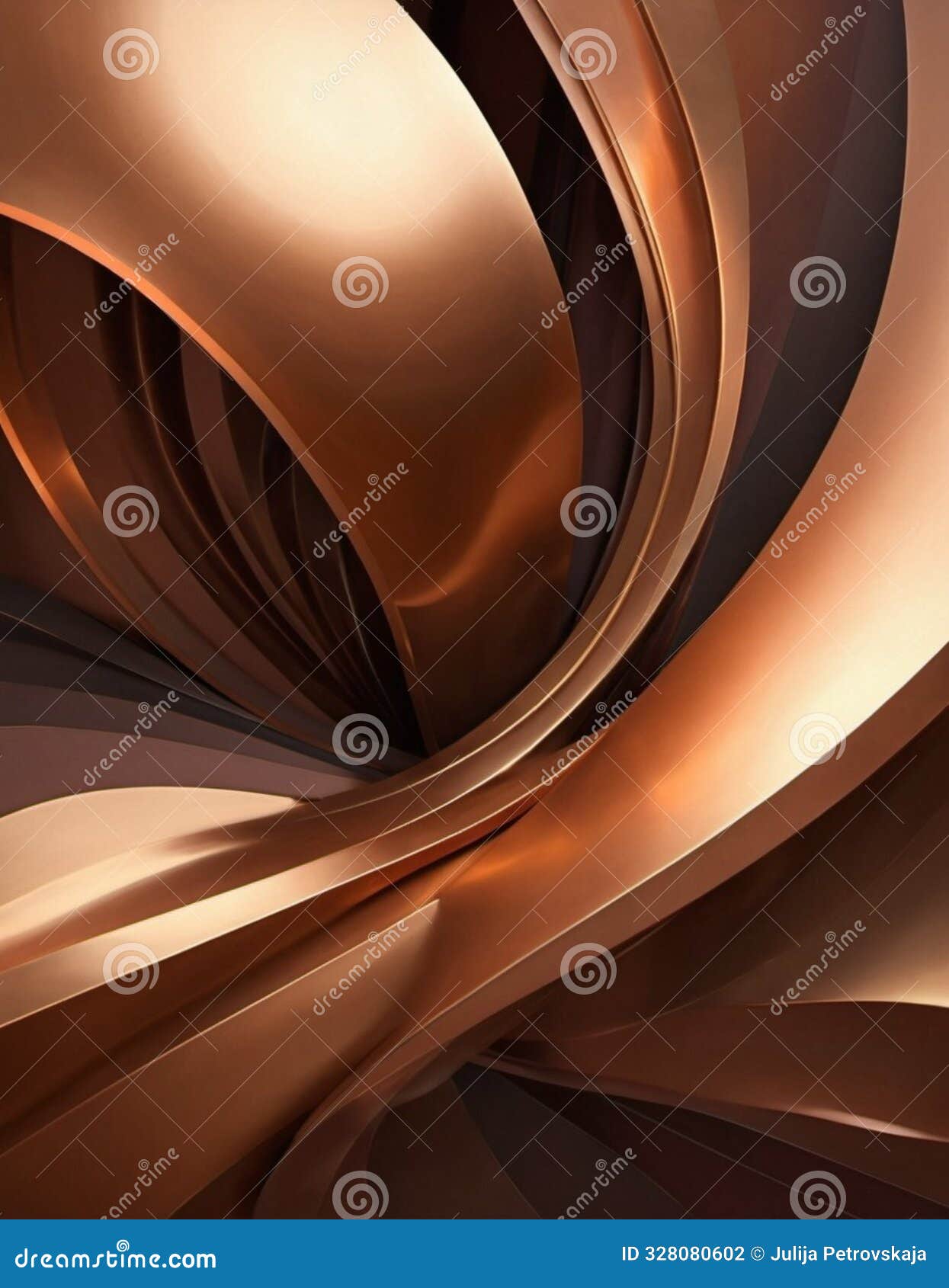 A Close-up of Bronze Surface with a Gradient, Featuring Curved Lines ...