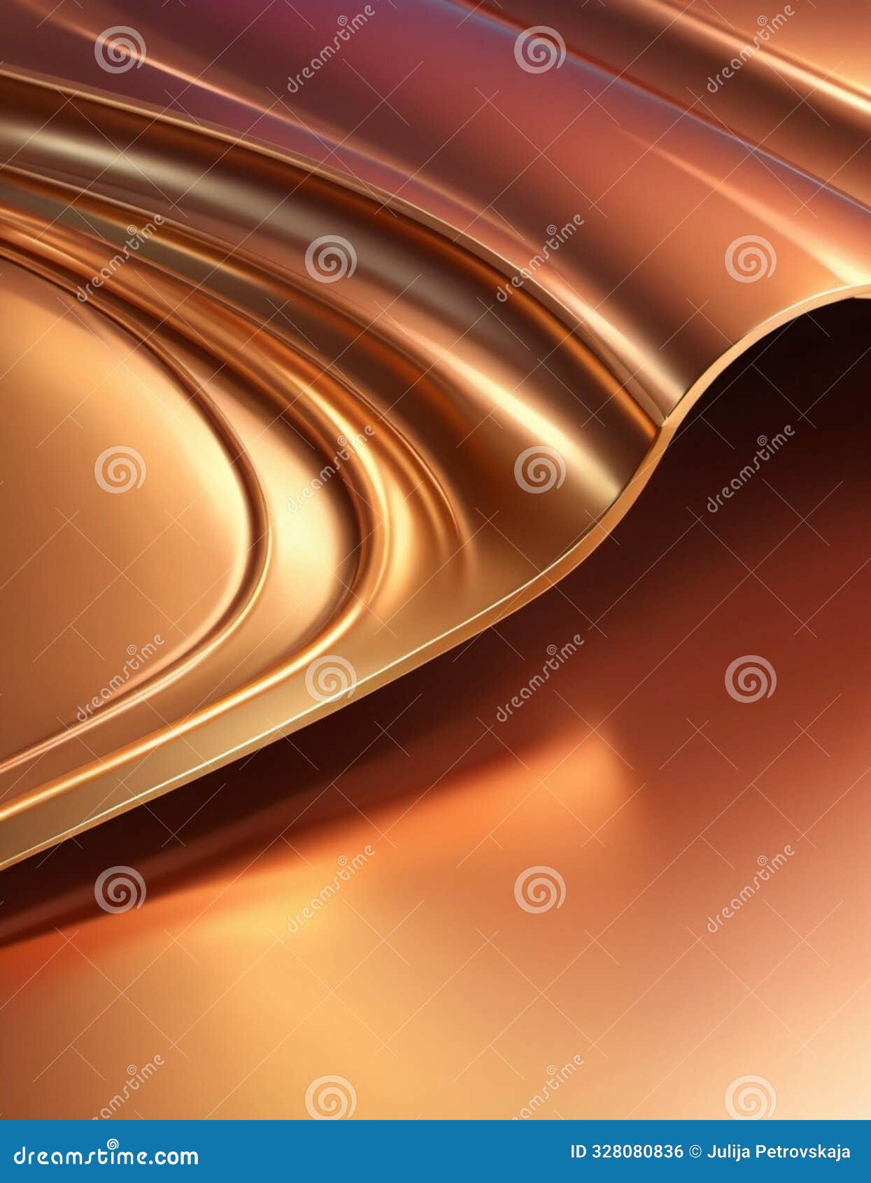 A Close-up of Bronze Surface with a Gradient, Featuring Curved Lines ...
