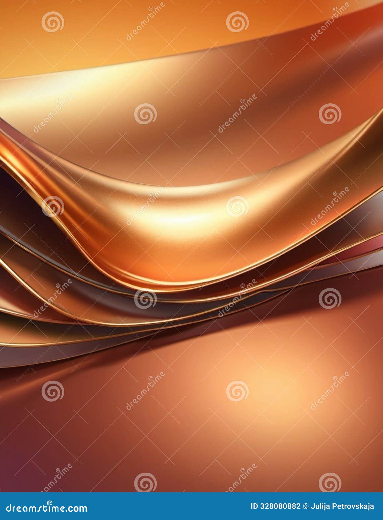 A Close-up of Bronze Surface with a Gradient, Featuring Curved Lines ...