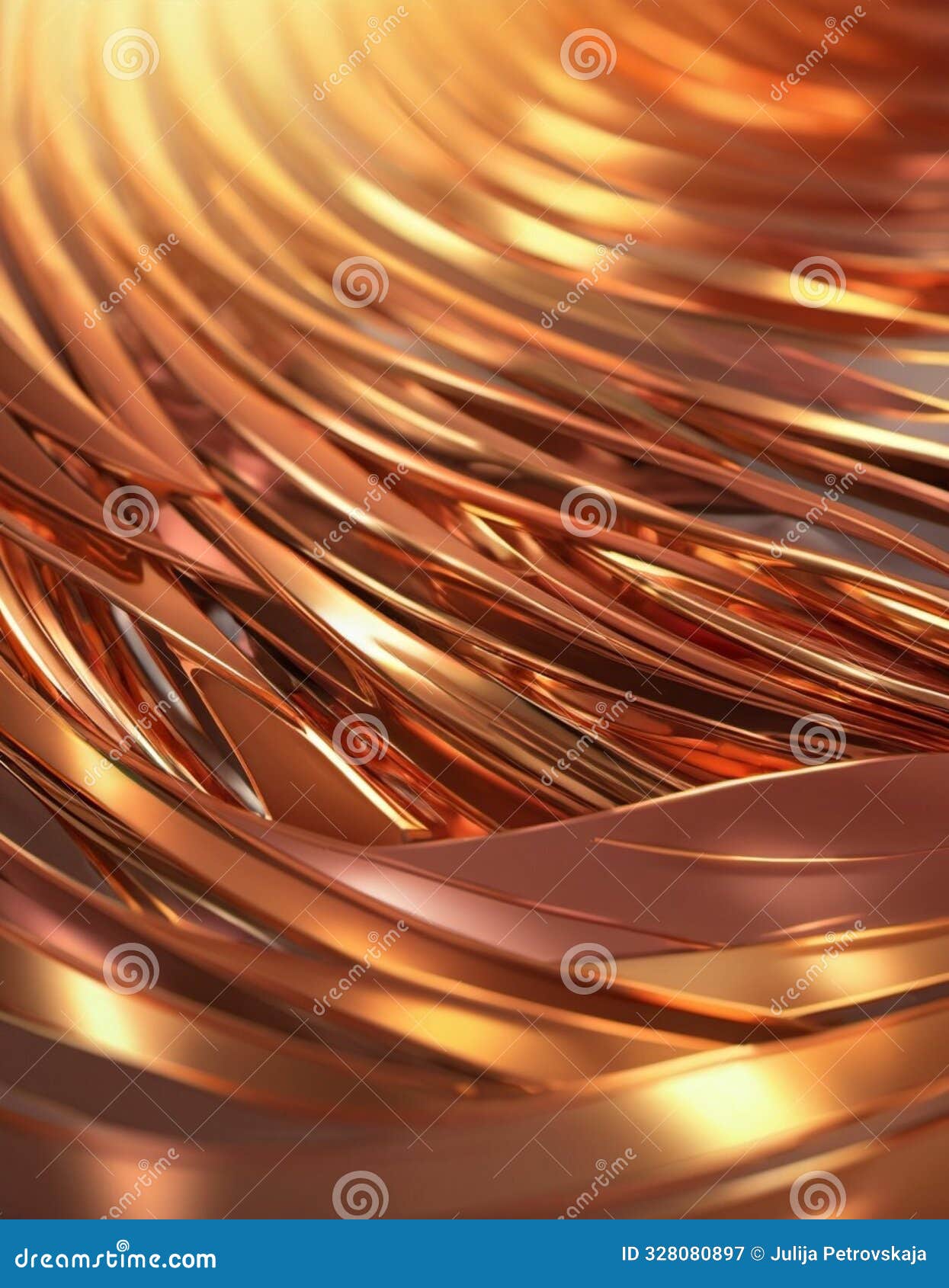 A Close-up of Bronze Surface with a Gradient, Featuring Curved Lines ...