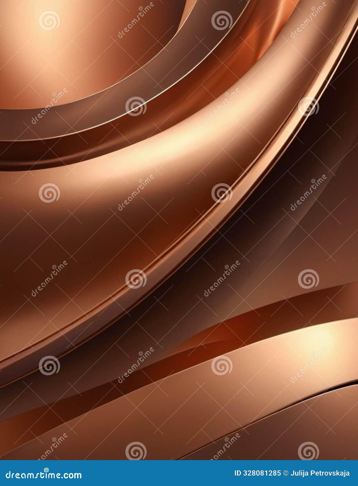 A Close-up of Bronze Surface with a Gradient, Featuring Curved Lines ...