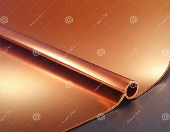 A Close-up of Bronze Surface with a Gradient, Featuring Curved Lines ...