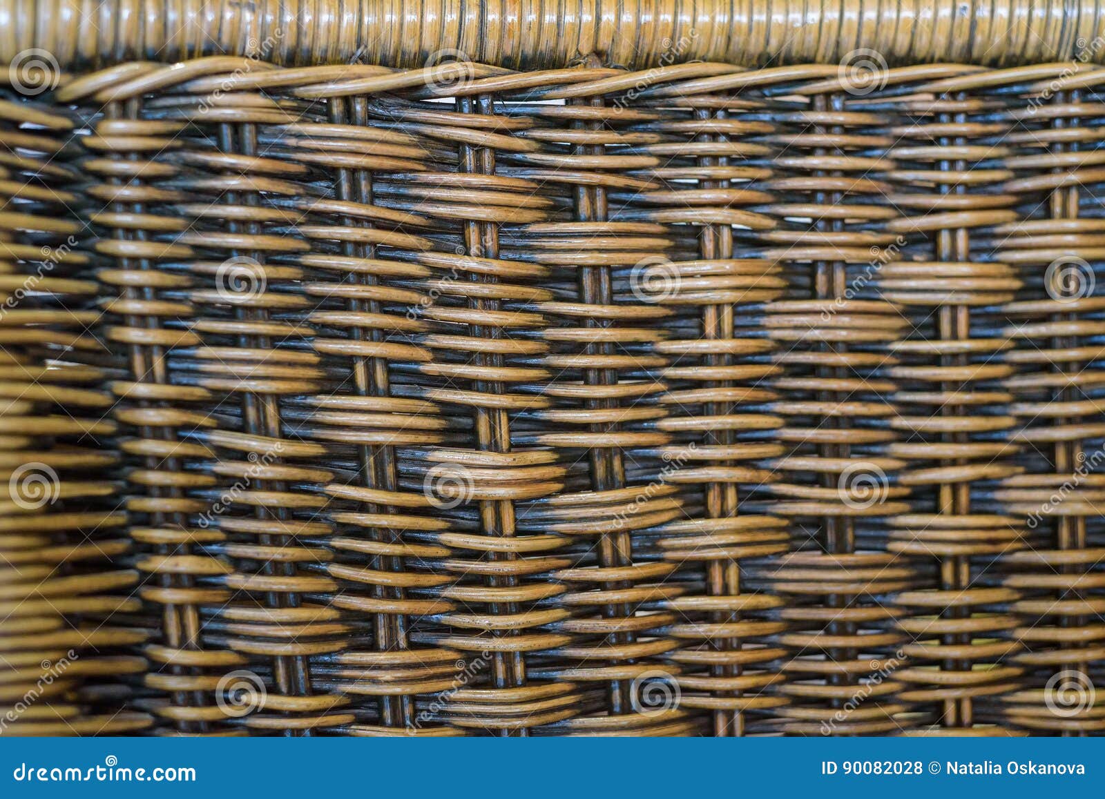 Close Up Brown Bamboo Basket Texture Background Stock Photo - Image of ...