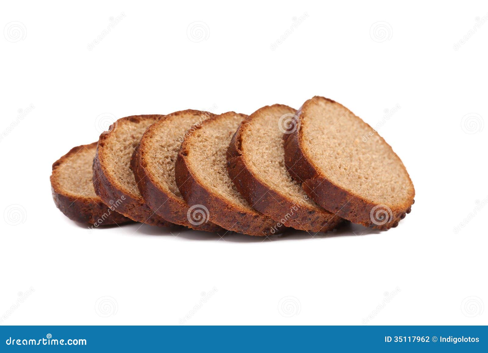 Close Up of Brown Bread Slices. Stock Photo - Image of bakery, homemade ...