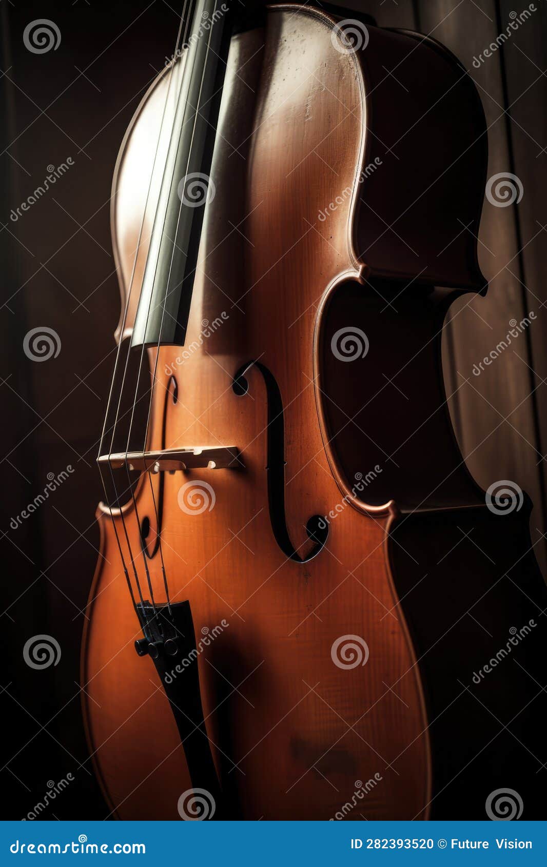 Close Up of Brown Cello, Created Using Generative Ai Technology Stock ...