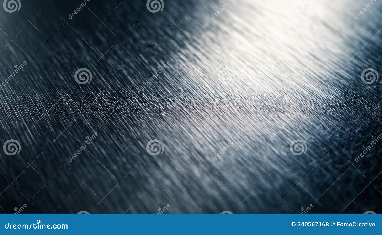 Close-Up of Brushed Metal Surface with Light Reflection Stock ...