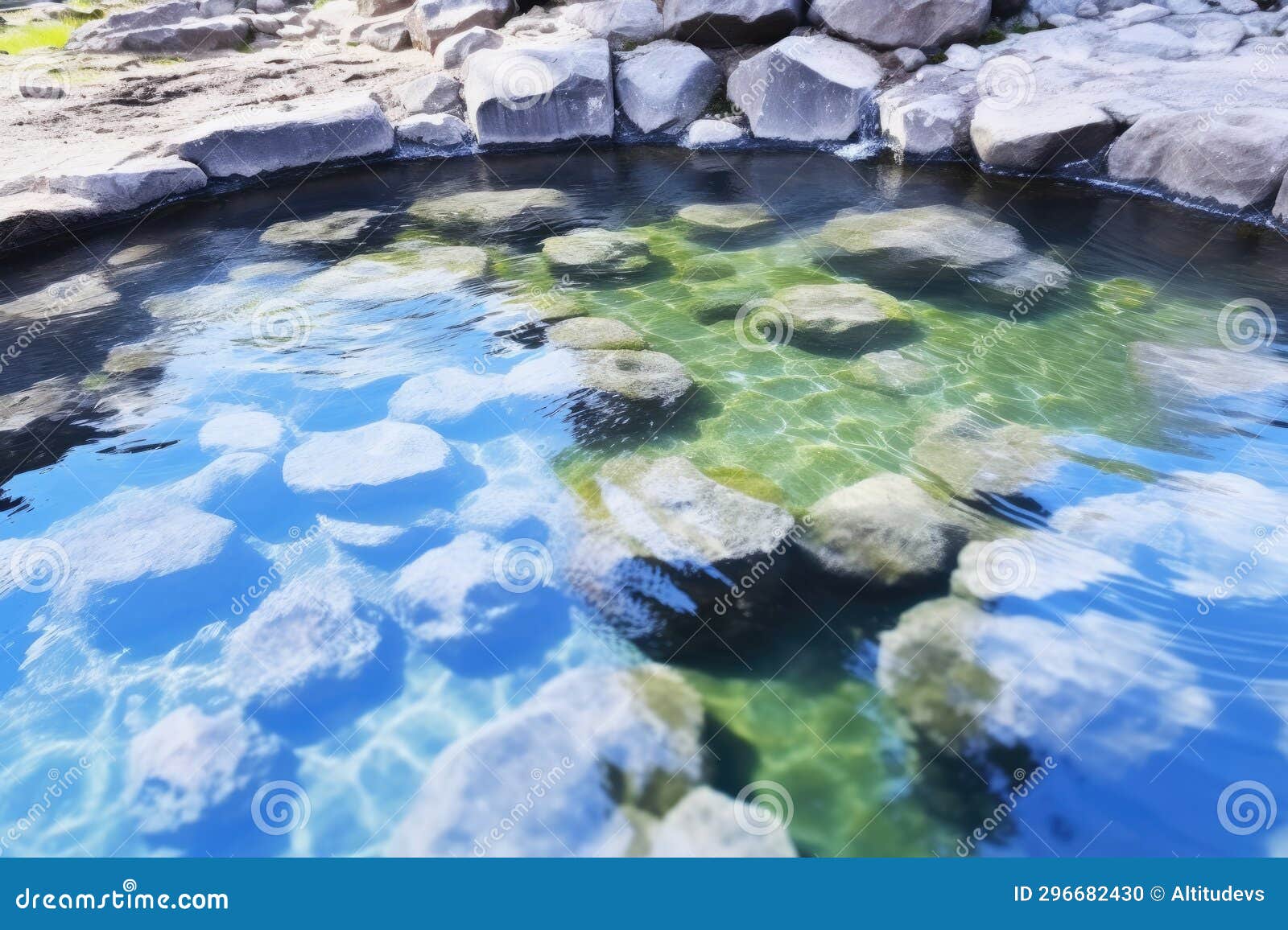 Close-up of Bubbling Hot Spring Water Stock Photo - Image of water ...